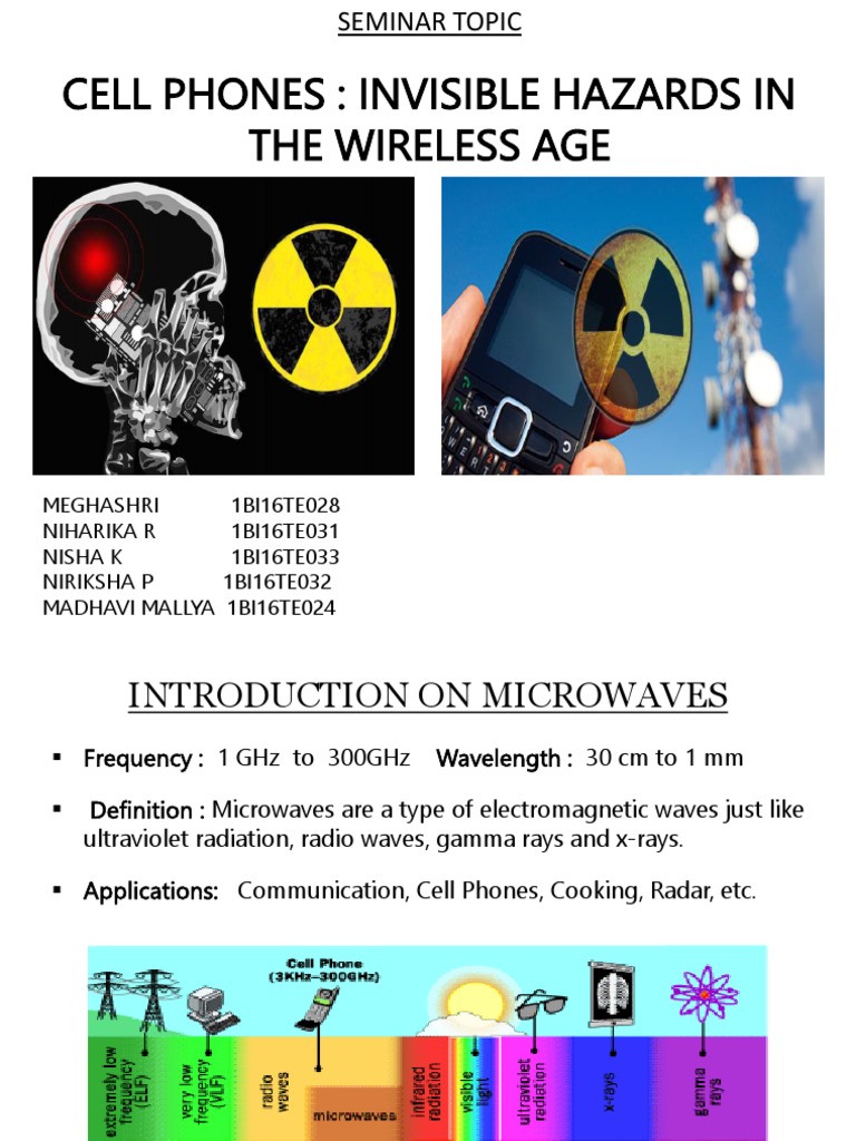 Hazards of Cell Phones | PDF | Microwave | Radio Wave