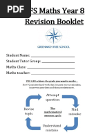 Year 8 Algebra Exam Workbook | PDF | Mathematics | Algebra
