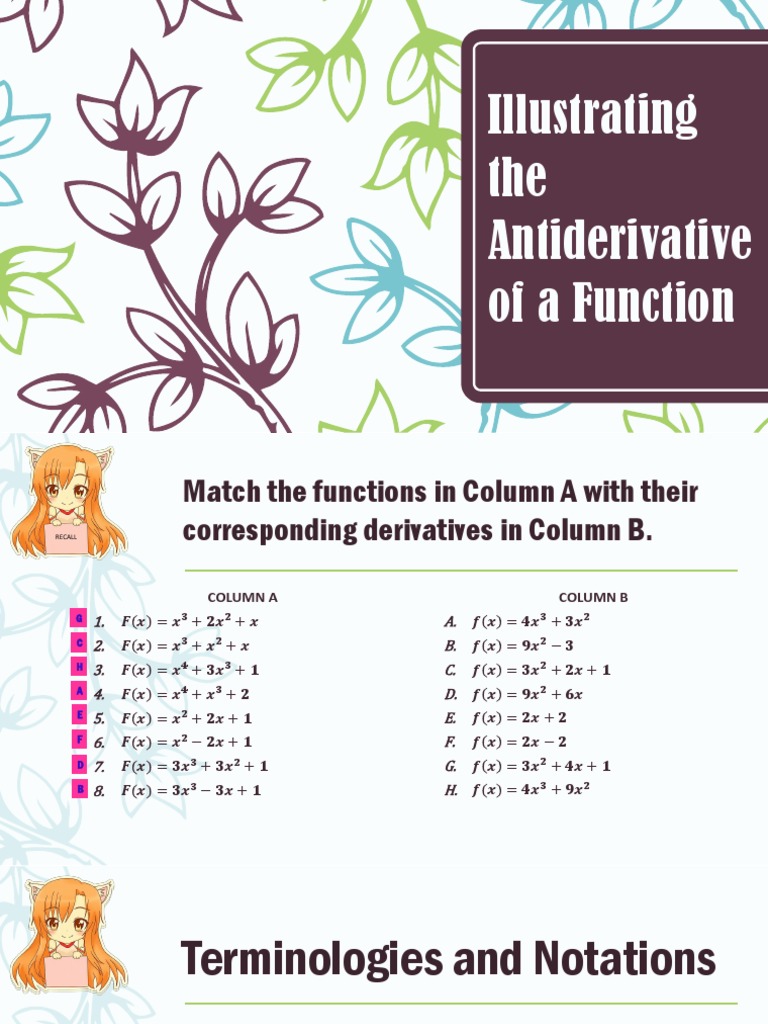 Antiderivative Exercises and Concepts | PDF | Integral | Calculus