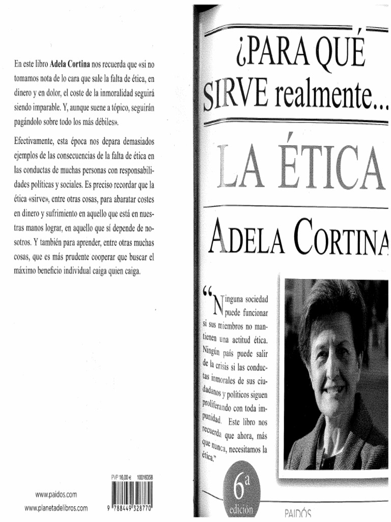 Cortina Adela 2013 Para Qué Sirve La Etica Cap 1 Pdf
