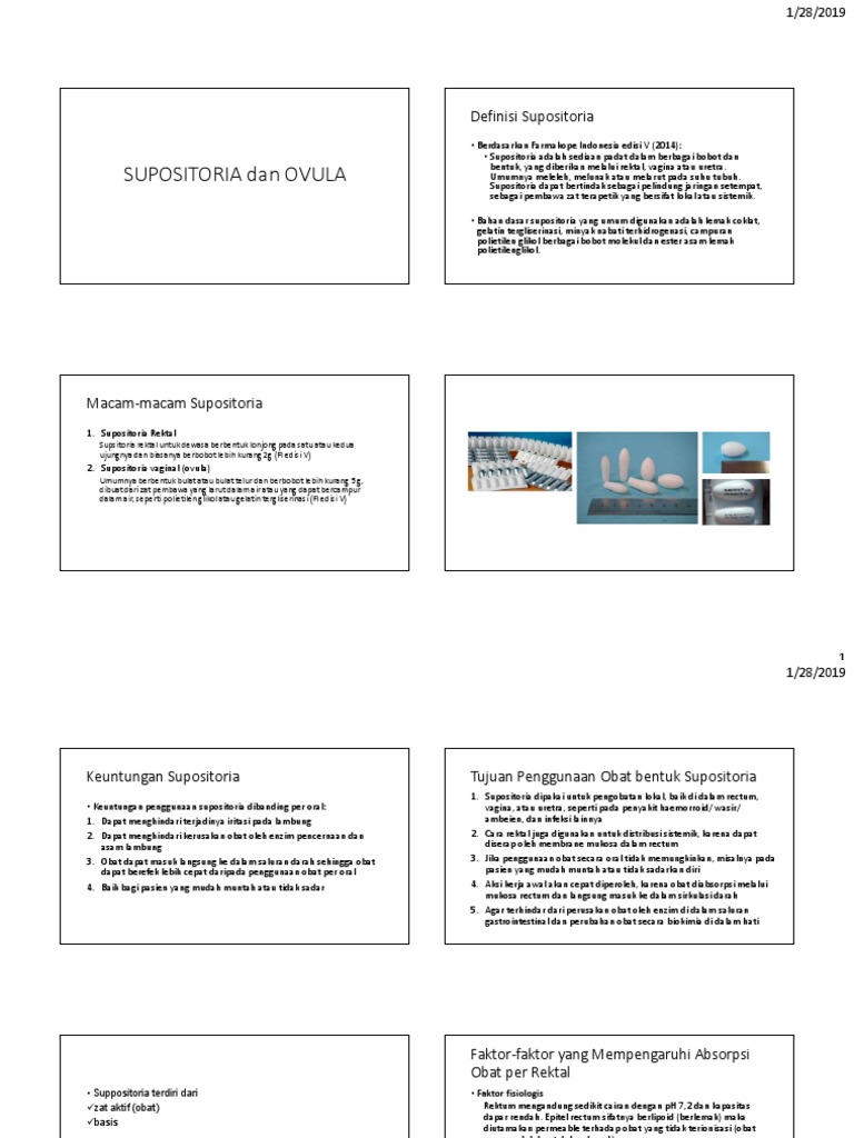 Supositoria Dan Ovula PDF | PDF