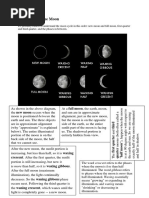 Phases of The Moon | PDF | Science & Mathematics