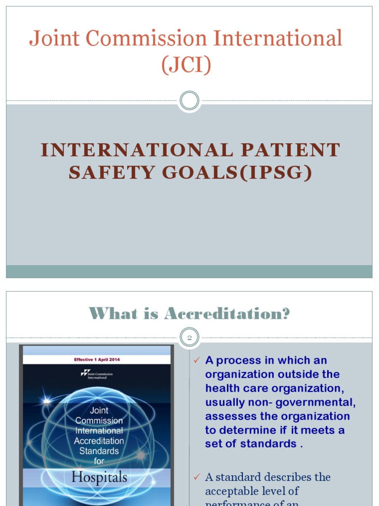 International Patient Safety Goals PDF | PDF | Joint Commission | Patient