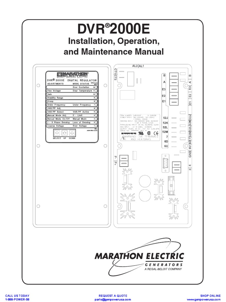 Manual Marathon Avr Dvr2000e PDF | PDF | Characters Created | Nature