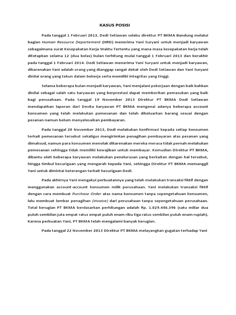 Kaspos Perdata | PDF