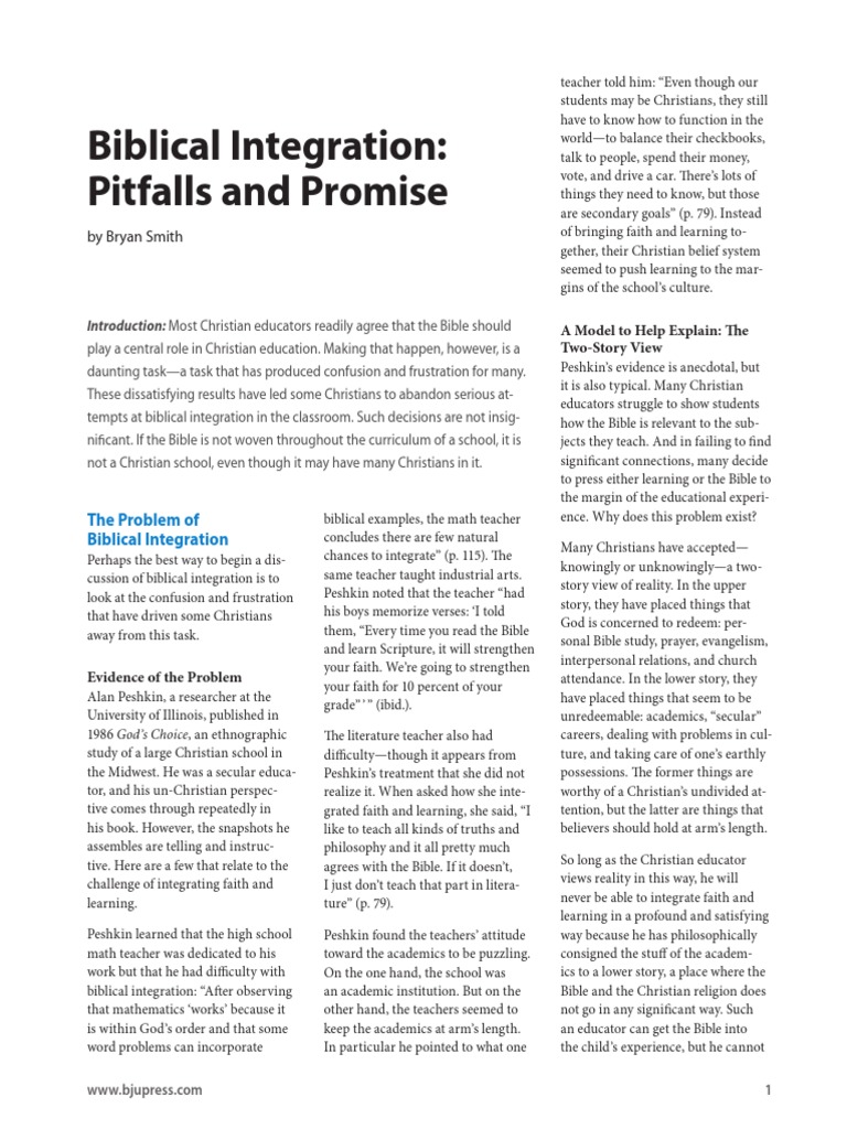 Bible Integration PDF | PDF | Salvation | Jesus