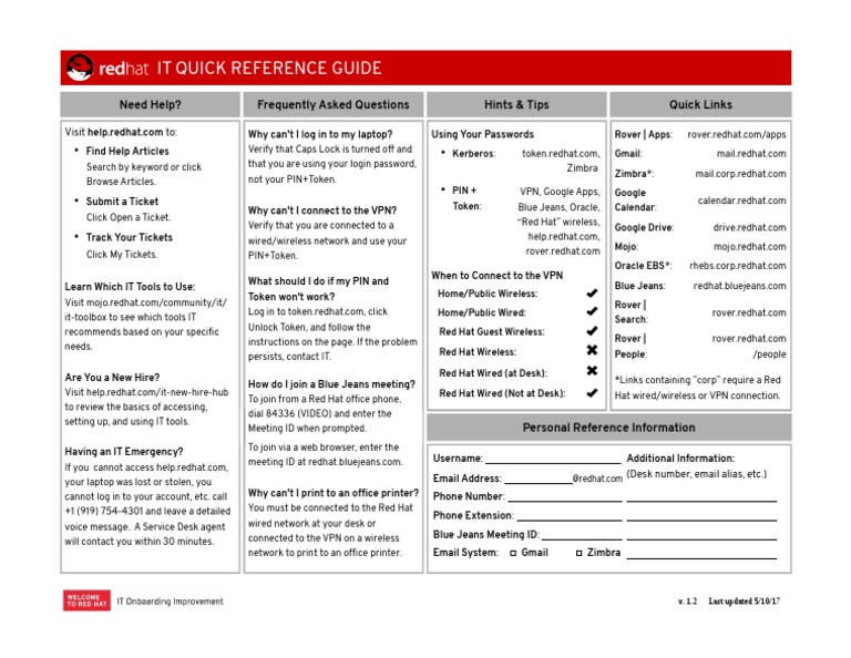 Quick Reference Guide 1.2 PDF | PDF | Gmail | Login