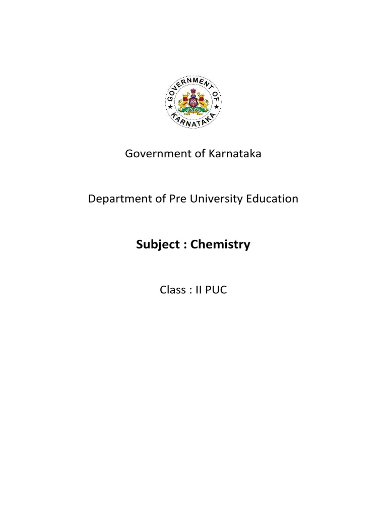 2ndPUC CHEMISTRY QB PDF | Download Free PDF | Chemical Reactions | Alcohol
