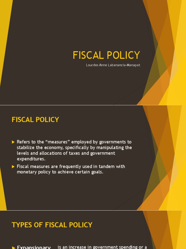 Fiscal Policy Ppt | Government Spending | Fiscal Policy