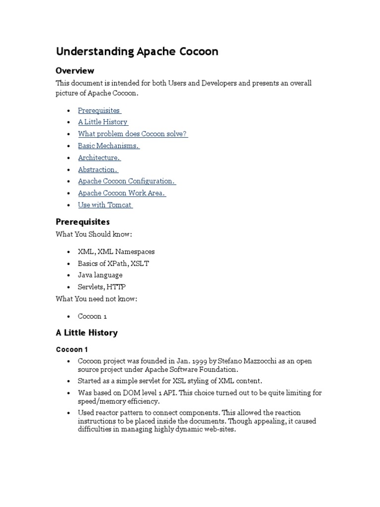 Apache Cocoon Download Free Pdf Java Server Pages Java Servlet