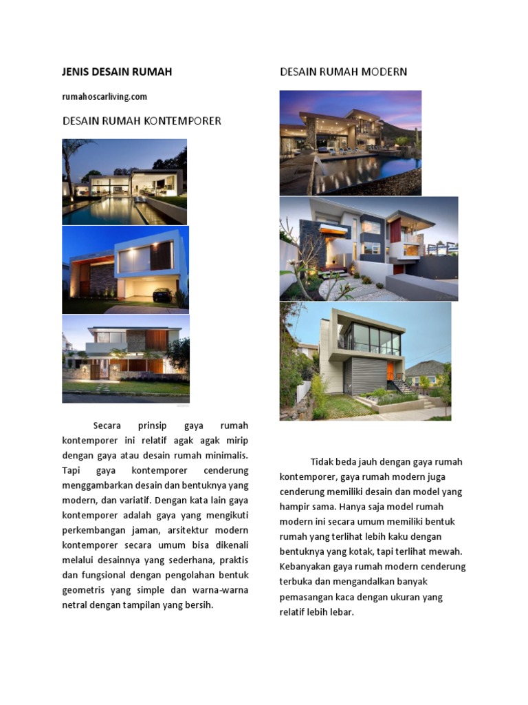 Jenis Desain Rumah | PDF