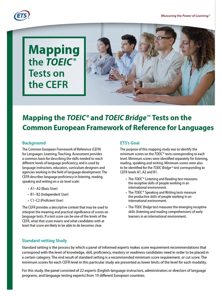 Toeic Cef Mapping Flyer PDF | PDF