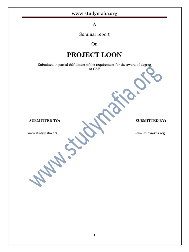 Project Loon PDF | PDF | Networks | Telecommunications