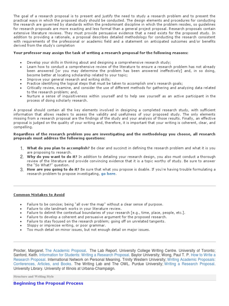 Beginning The Proposal Process: Go Here | PDF | Citation | Argument