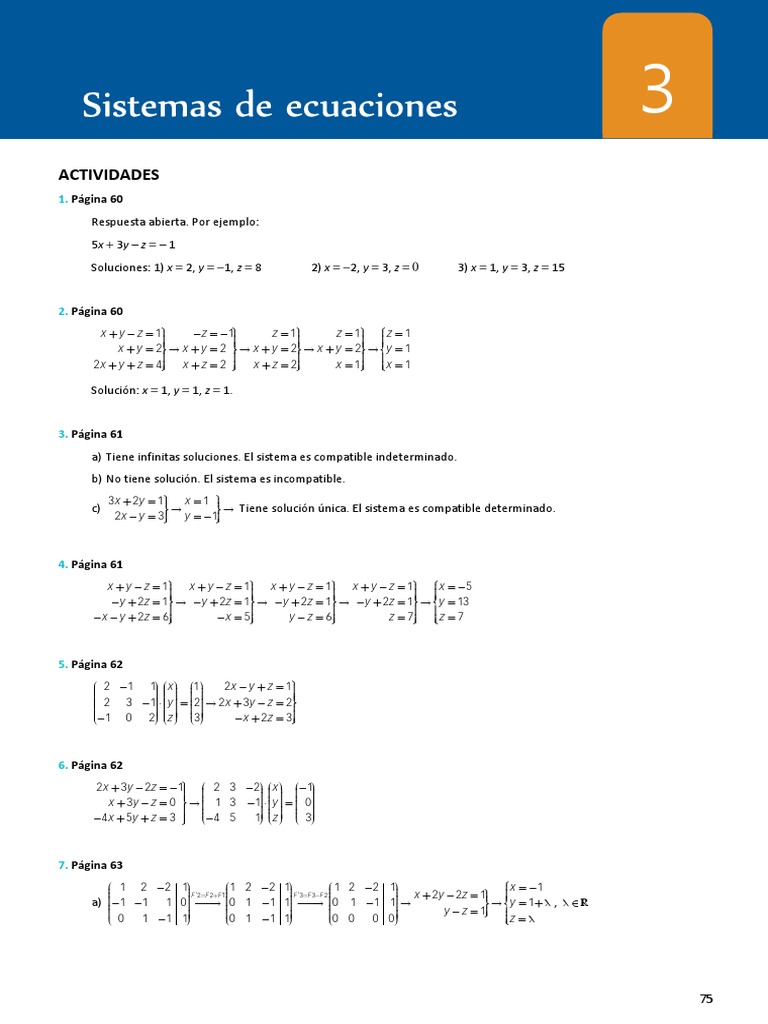 U03 Solucionario | PDF | Álgebra | Enseñanza de matemática