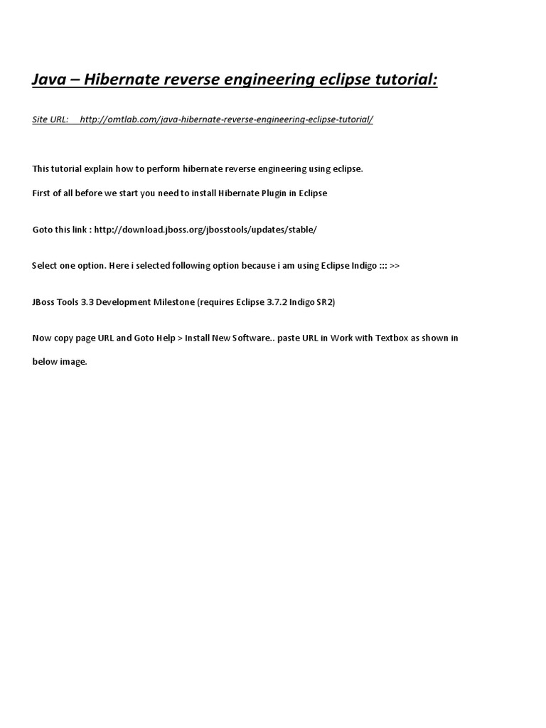 Hibernate Reverse Engineering Guide | PDF | Computers