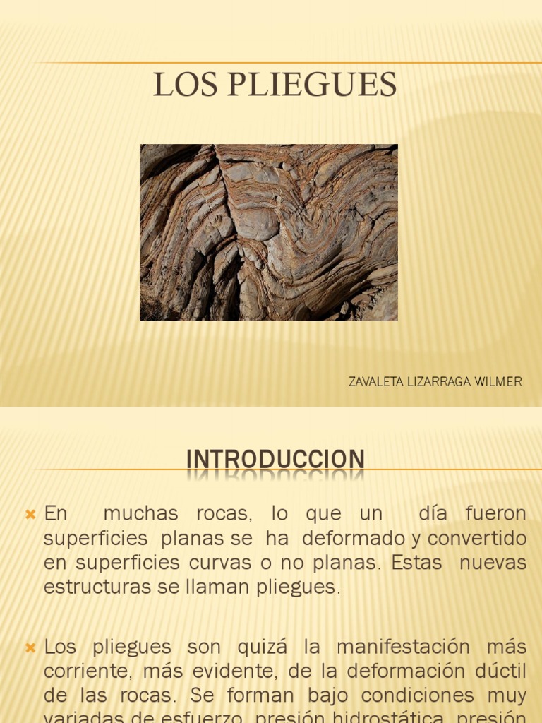Definición y Tipos de Pliegues Geológicos | PDF | Plasticidad (Física ...