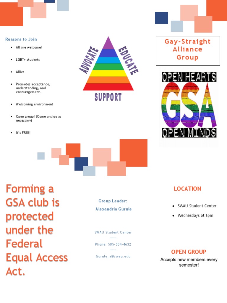 Gsa Brochure Group Pdf Self Improvement