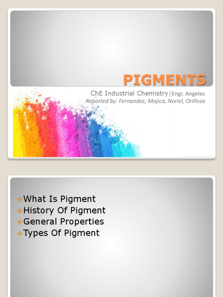 Overview of Pigments in Paints | PDF | Pigment | Blue