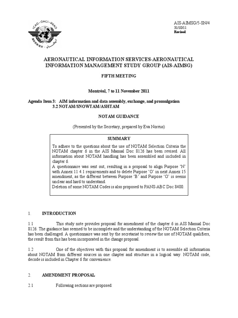 Aeronautical Information Services-Aeronautical Information Management ...