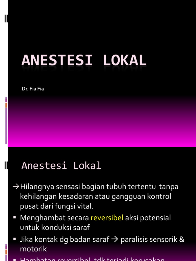 Panduan Anestesi Lokal dan Toksisitas | PDF | Surgery | Anesthesia