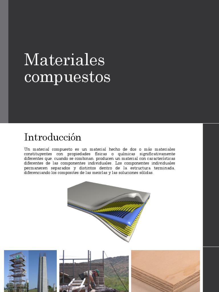 Materiales Compuestos | PDF | Polímeros | Material compuesto
