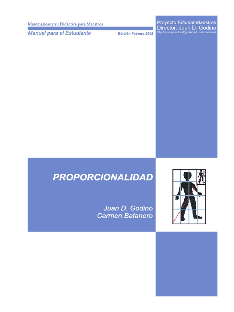 Proporcionalidad Godino PDF | PDF | Fracción (Matemáticas) | Porcentaje