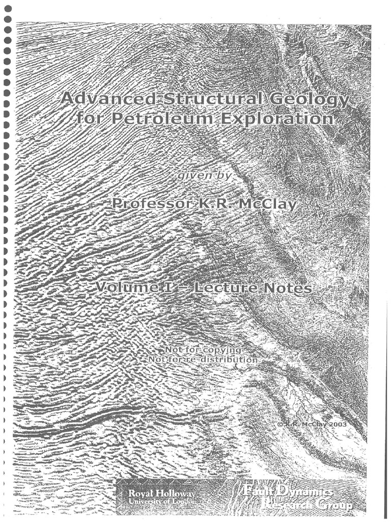 MC - Clay - Advanced Structural Geology PDF | PDF