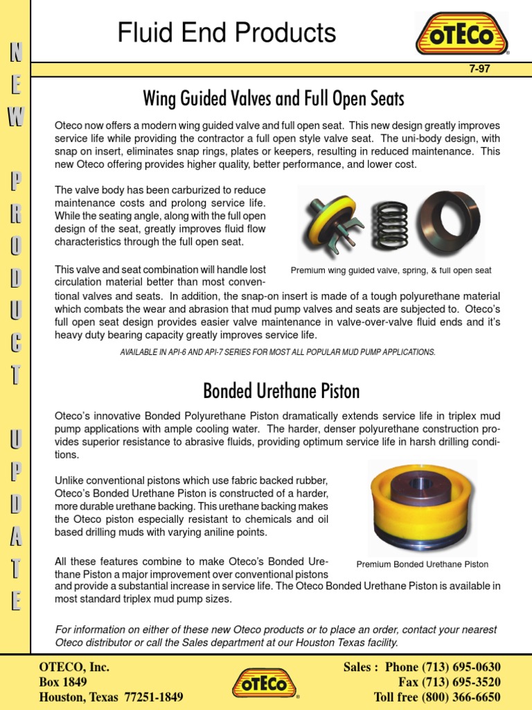 OTECO Introduces New Wing Guided Valve and Full Open Seat Design for ...