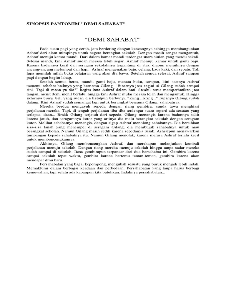 Sinopsis Pantomim | PDF