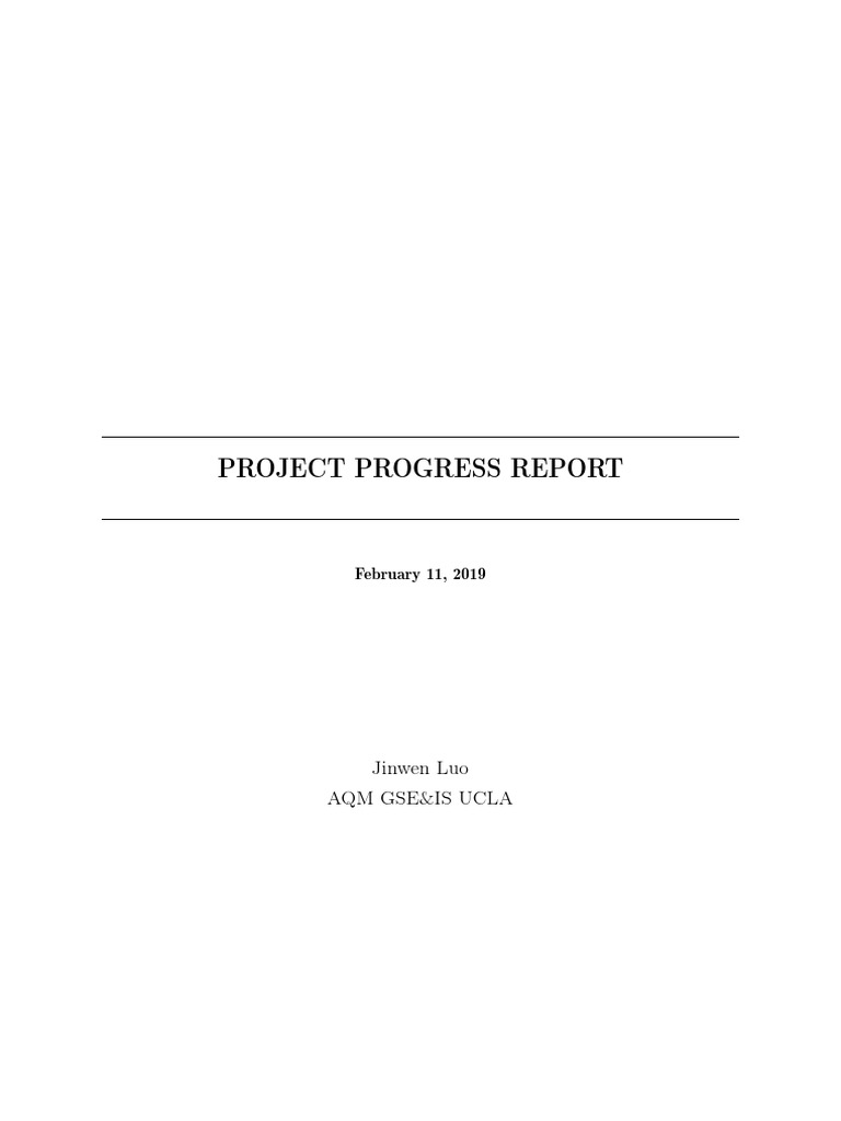 Research Progress Report Template | PDF | Areas Of Computer Science ...