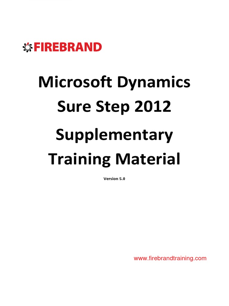 Microsoft Dynamics Sure Step Training PDF | PDF | Risk Management ...