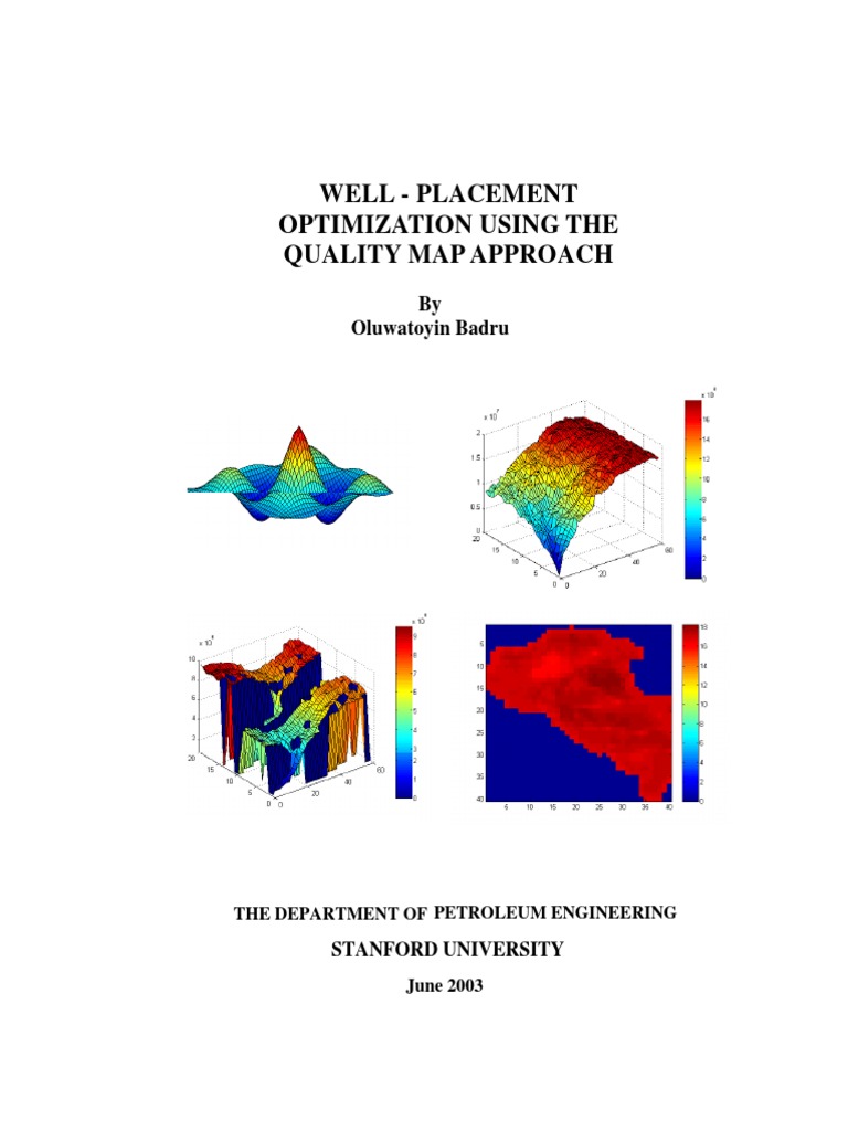 Well Placement Optimization Using The Quality Map Approach - Badru, O ... Well Placement Optimization Using The Quality Map Approach - Badru, O ...