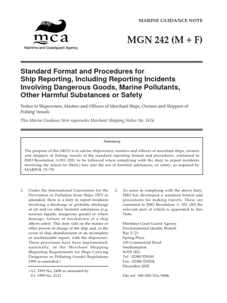 AMVER (3) Proc | PDF | Dangerous Goods | Ships