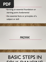Basic Steps in Folk Dancing | PDF | Dances | Physical Exercise