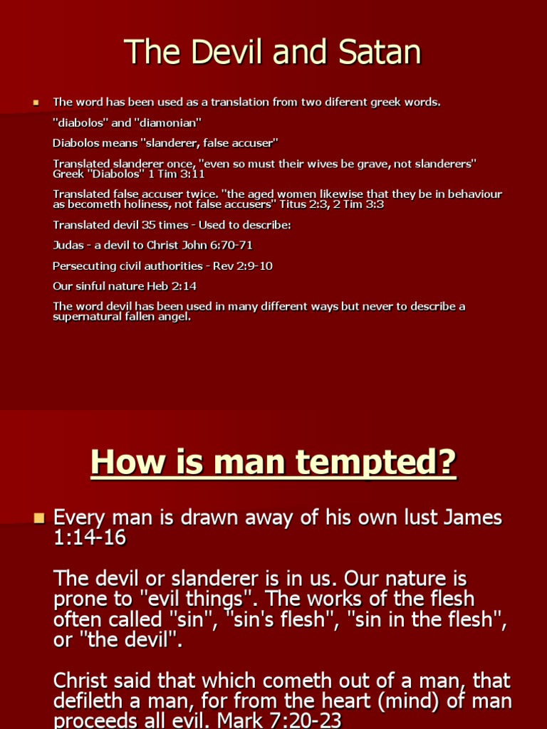 The Devil and Satan | PDF | Satan | Gospel Of Matthew