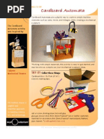 Cardboard Automata Tutorial Guide | PDF | Machines | Mechanical Engineering