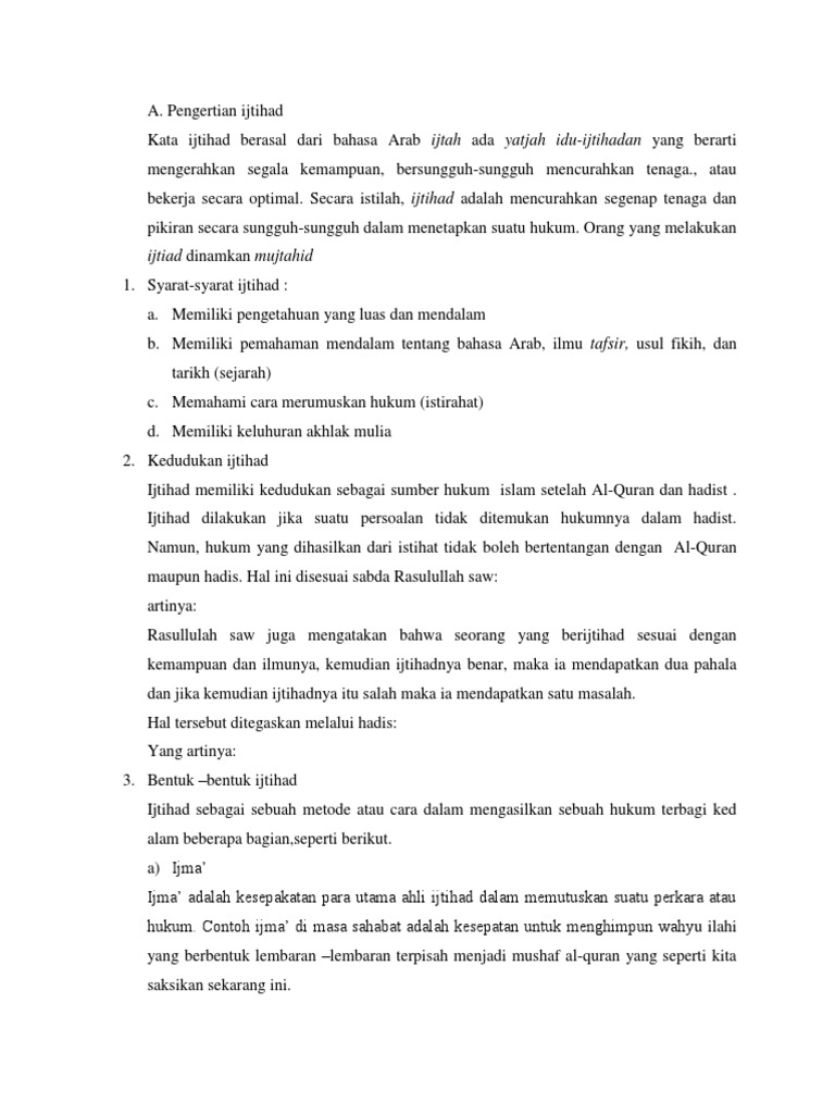 Pengertian Ijtihad | PDF