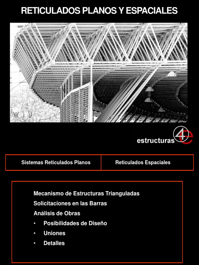 Estructuras Reticuladas: Tipos y Análisis | PDF
