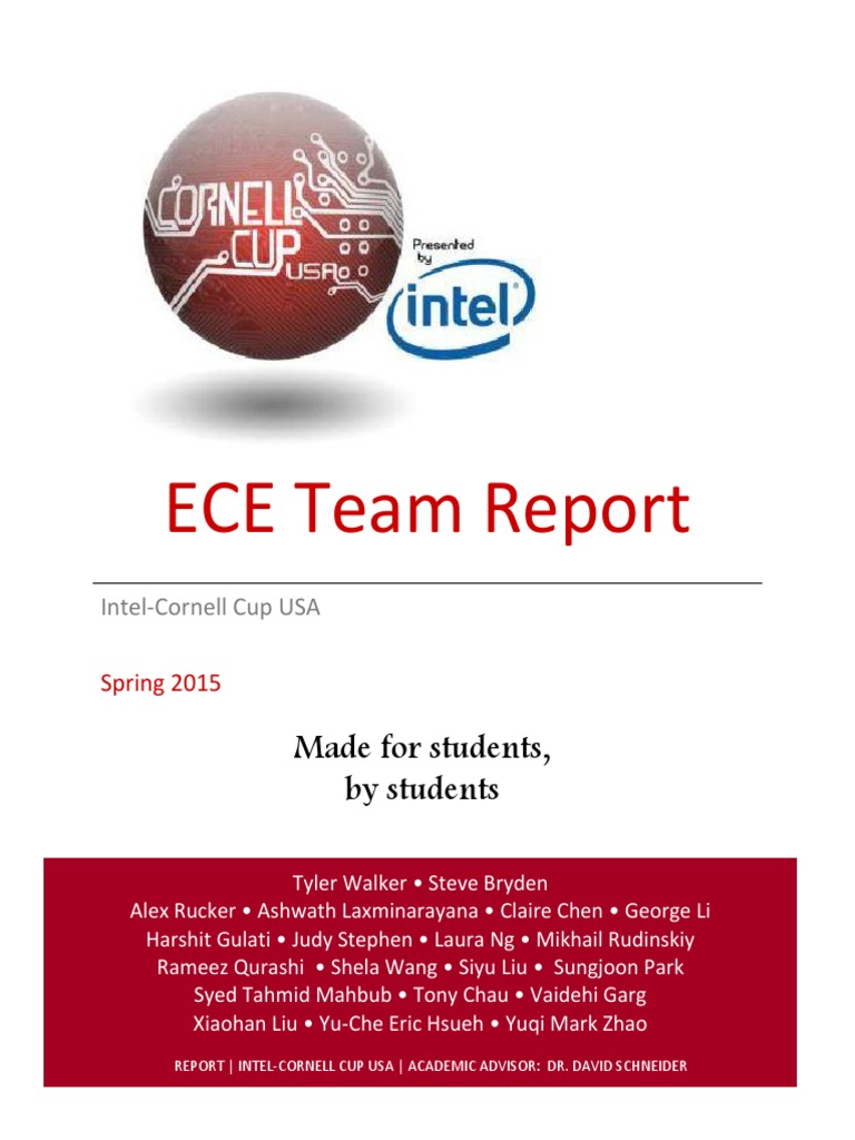 ECE Team Report: Made For Students, by Students | PDF | Computer File ...