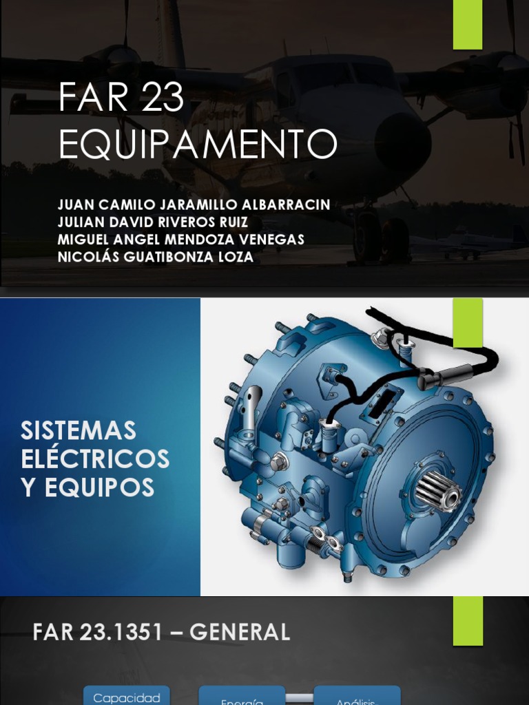 FAR 23 Equipamiento Presentacion | PDF | Oxígeno | Ligero