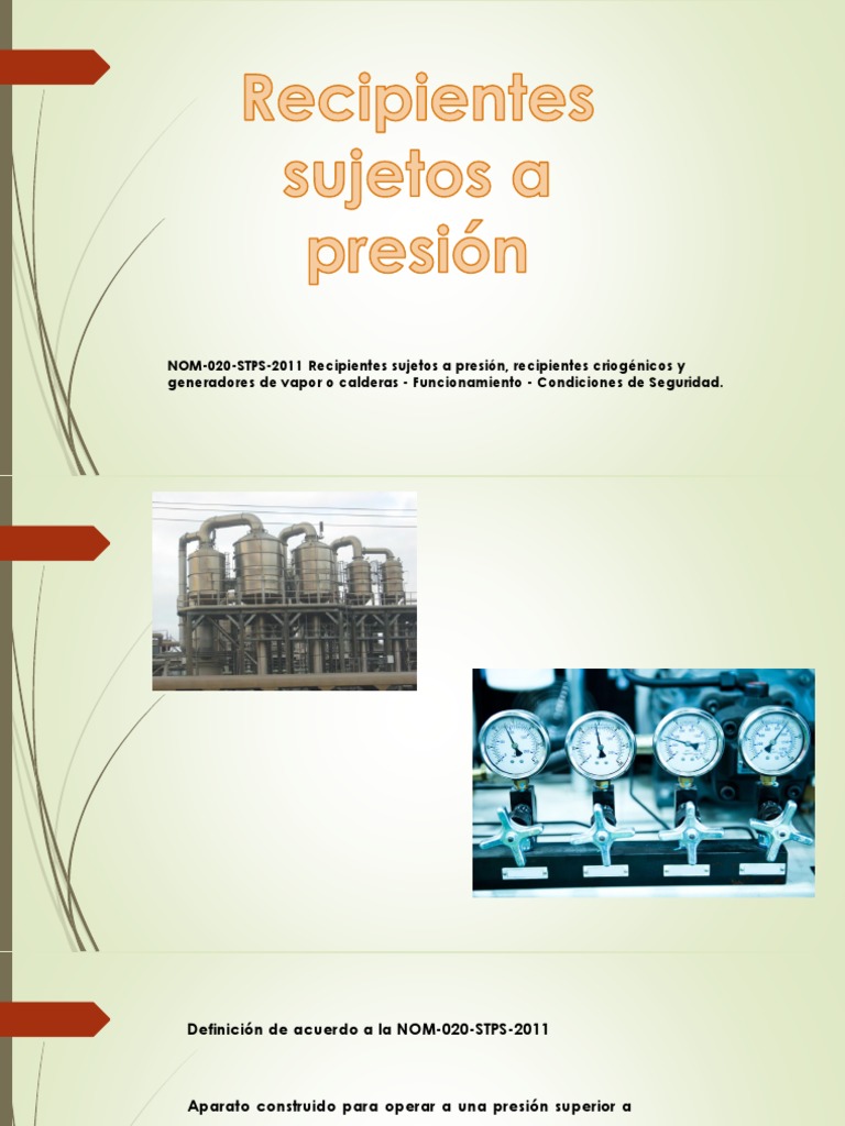 Recipientes Sujetos A Presión | PDF | Presión | Caldera