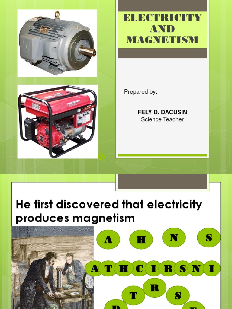 Electricity AND Magnetism: Prepared by | PDF | Science & Mathematics