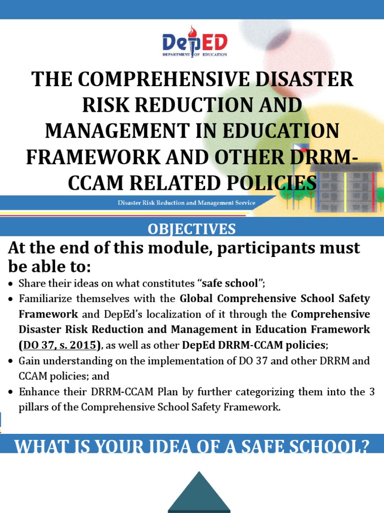 Presentation - The Comprehensive DRRM in Education Framework - 20170918 ...