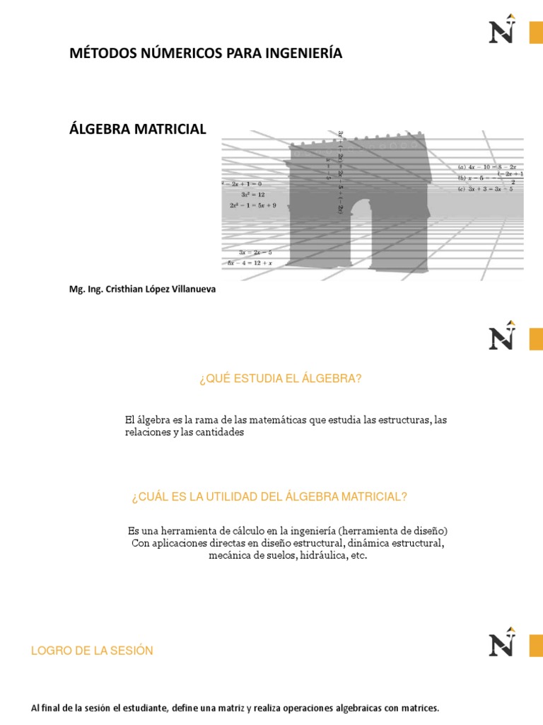 Algebra Matricial | PDF | Matriz (Matemáticas) | Álgebra