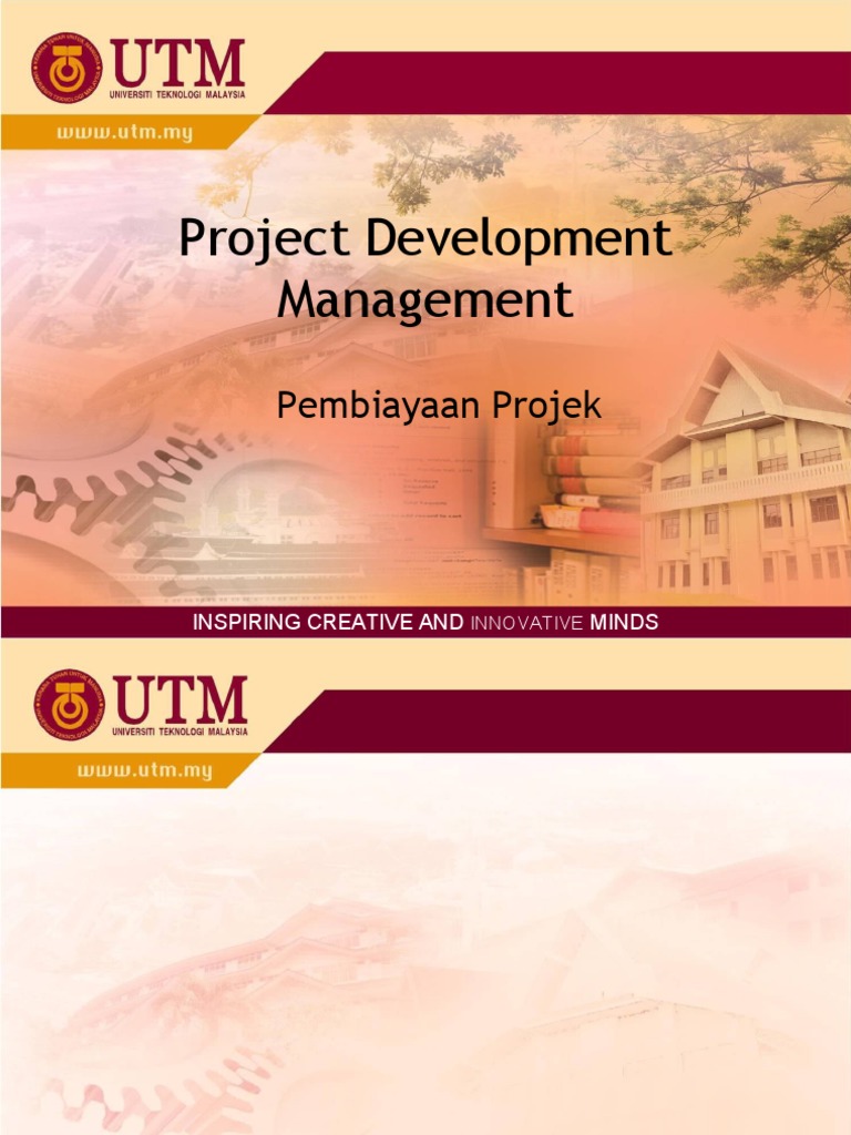 Project Financing-UTM Slide TEMPLATE BI | PDF