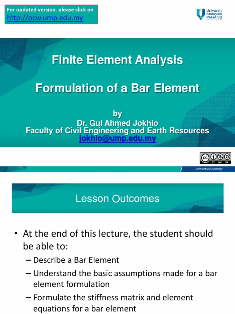 Bar Element Formulation | PDF | Linear Elasticity | Continuum Mechanics