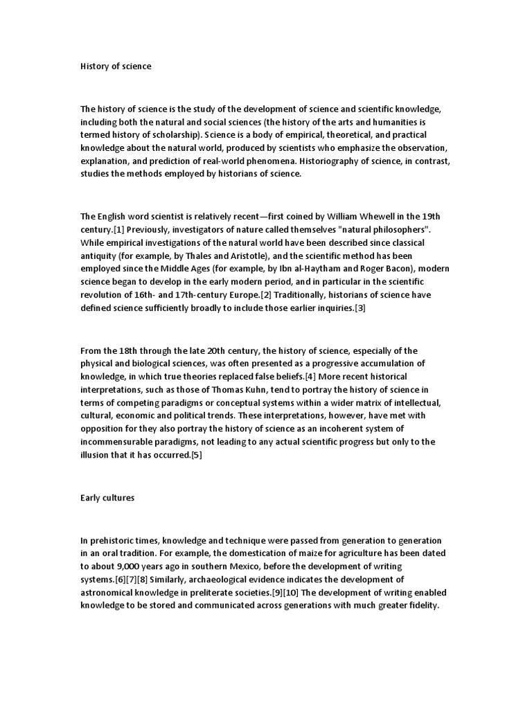 History of Science | PDF | History Of Science | Science