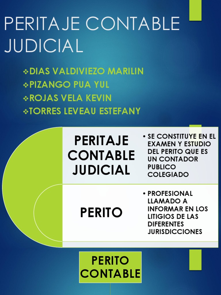Peritaje Contable Judicial | PDF | Testigo experto | Justicia