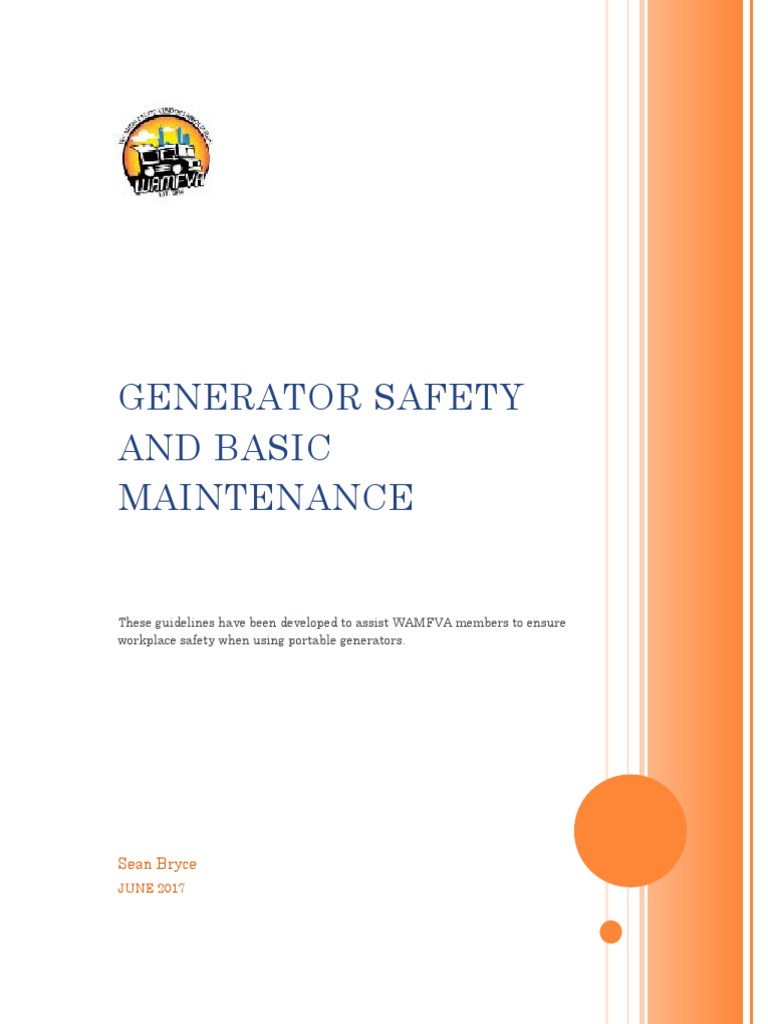 Portable Generator Safety & Maintenance Guide | PDF | Motor Oil ...